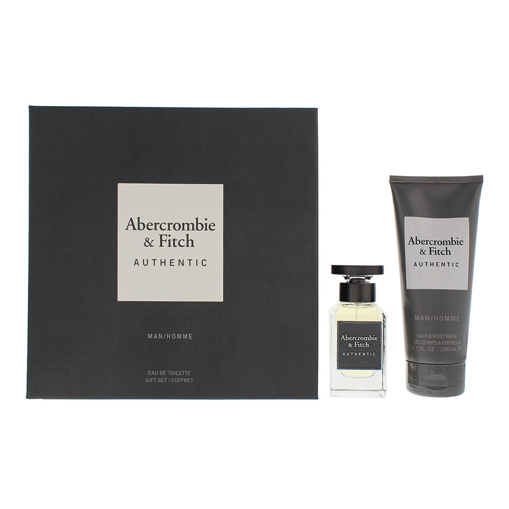 Abercrombie & Fitch Authentic Man 2 Piece Gift Set: Eau De Toilette 50