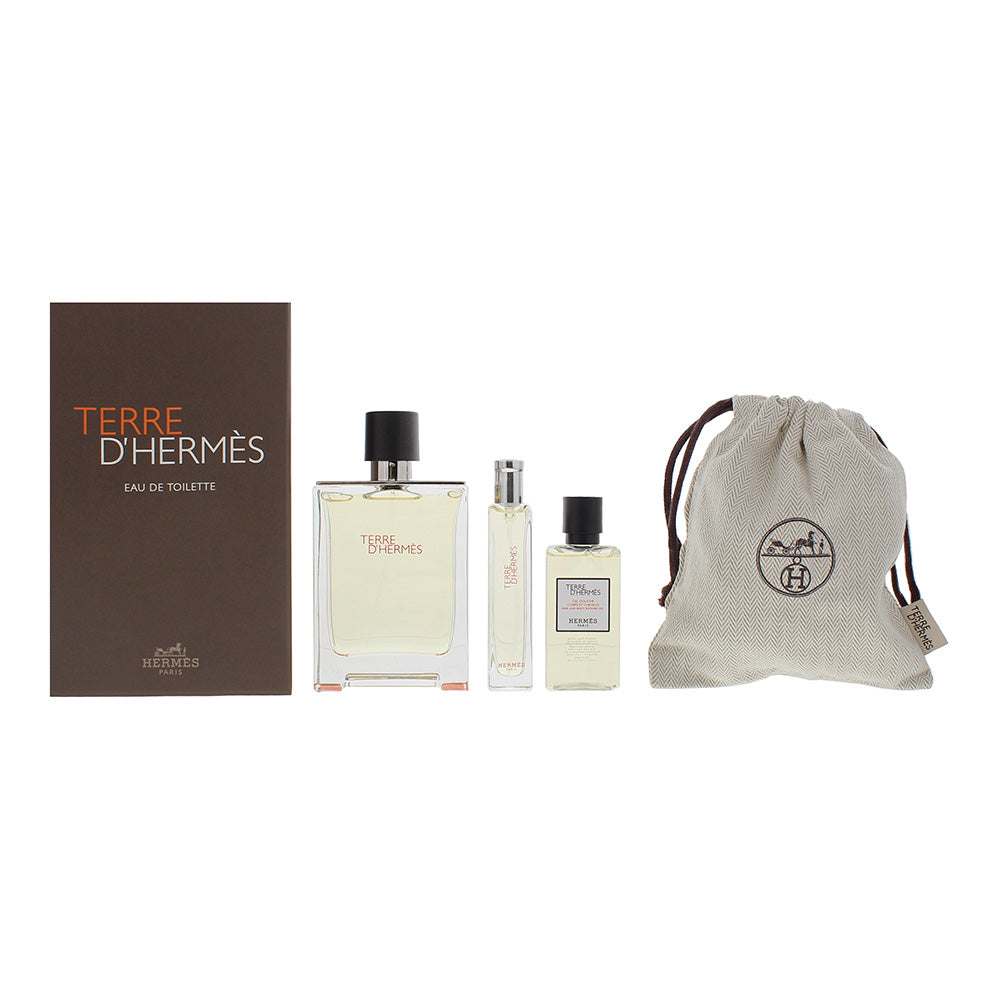 Hermès Terre D'hermès 4 Piece Gift Set: Eau De Toilette 100ml - Eau De