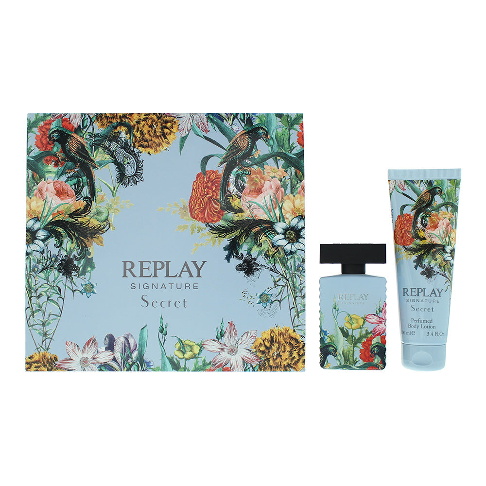 Replay Signature Secret For Woman 2 Piece Gift Set: Eau de Toilette 50