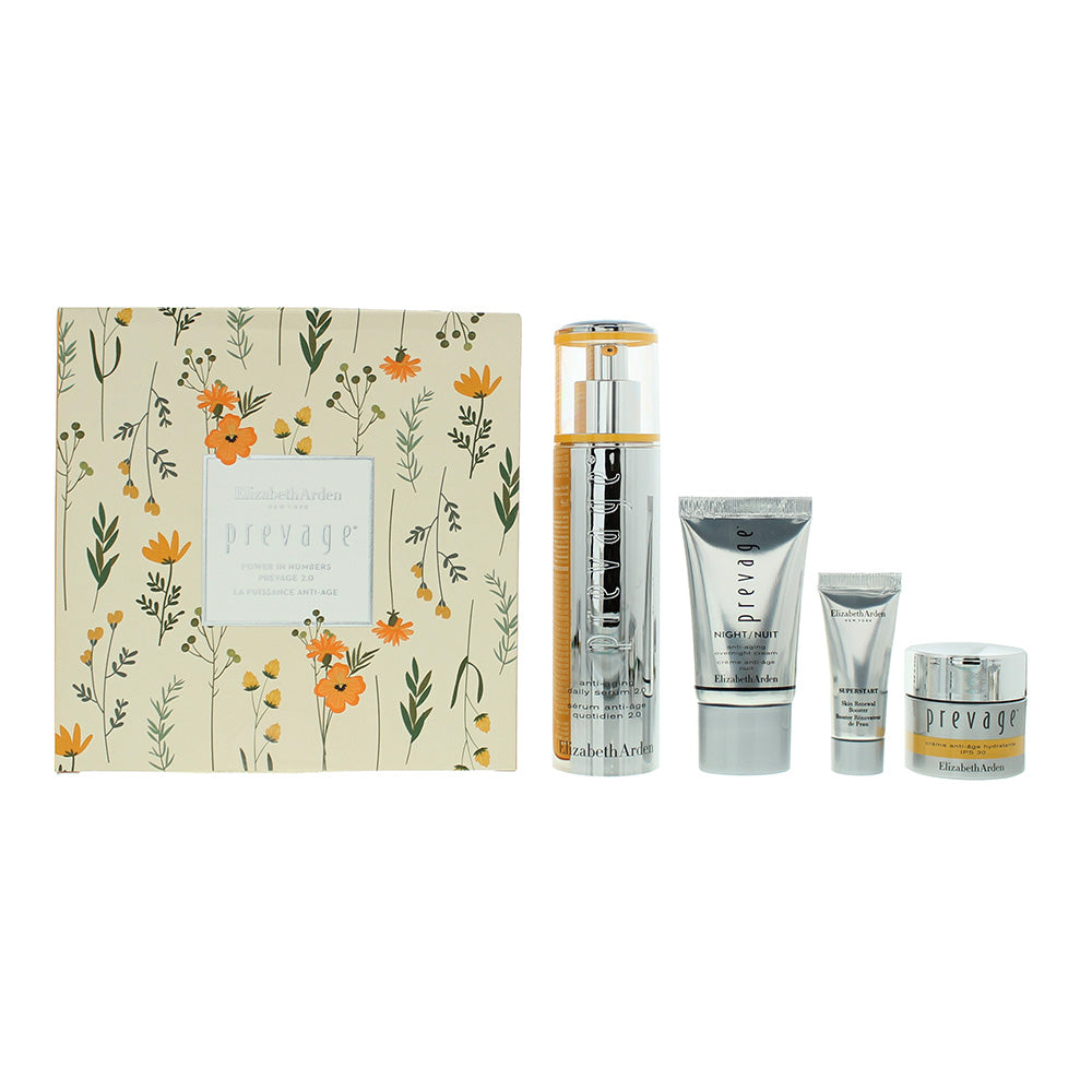 Elizabeth Arden 4 Piece Gift Set: Prevage Daily Serum 2.0 50ml - Preva