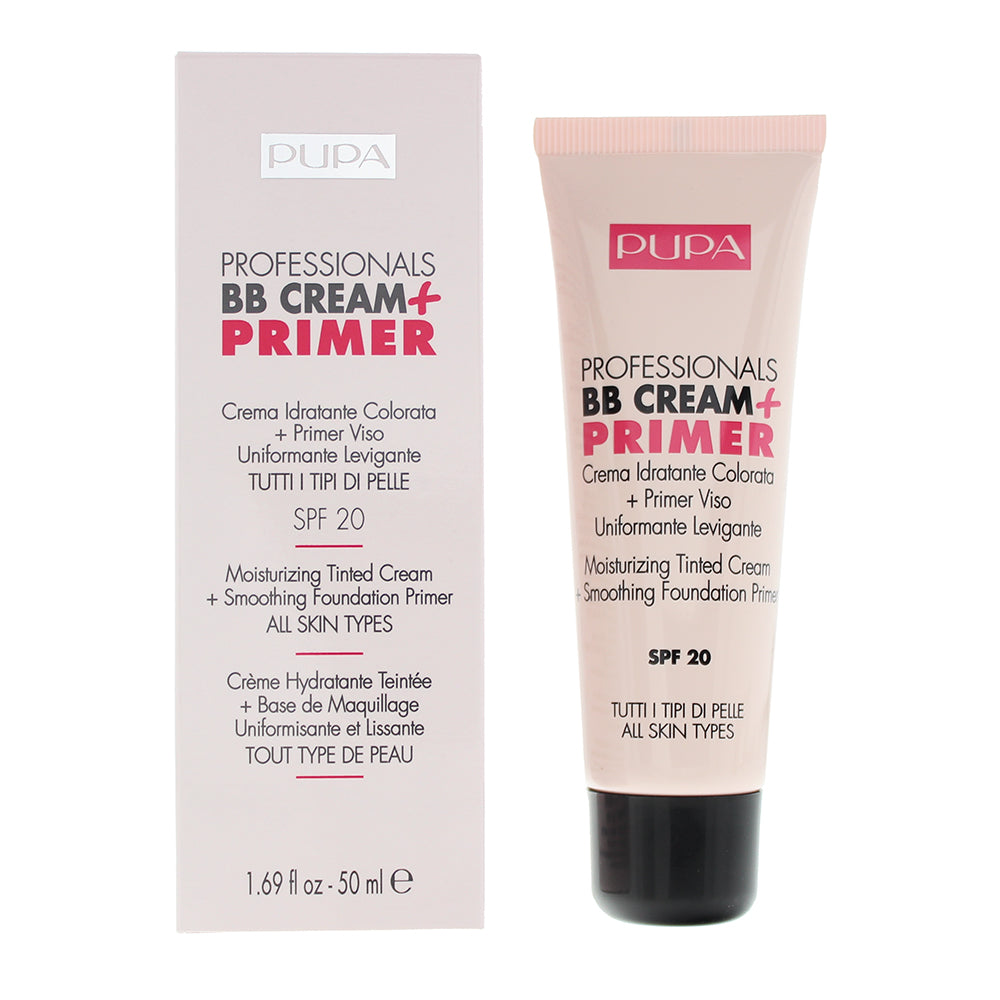 Pupa Professionals BB Cream + Primer 002 Sand SPF 20 Tinted Cream 50ml