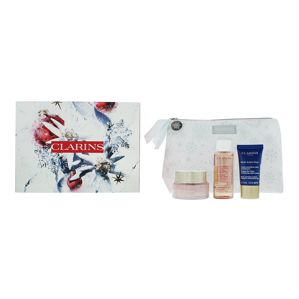 Clarins Multi-Active 3 Piece Gift Set: Multi-Active Day Cream 50ml - C