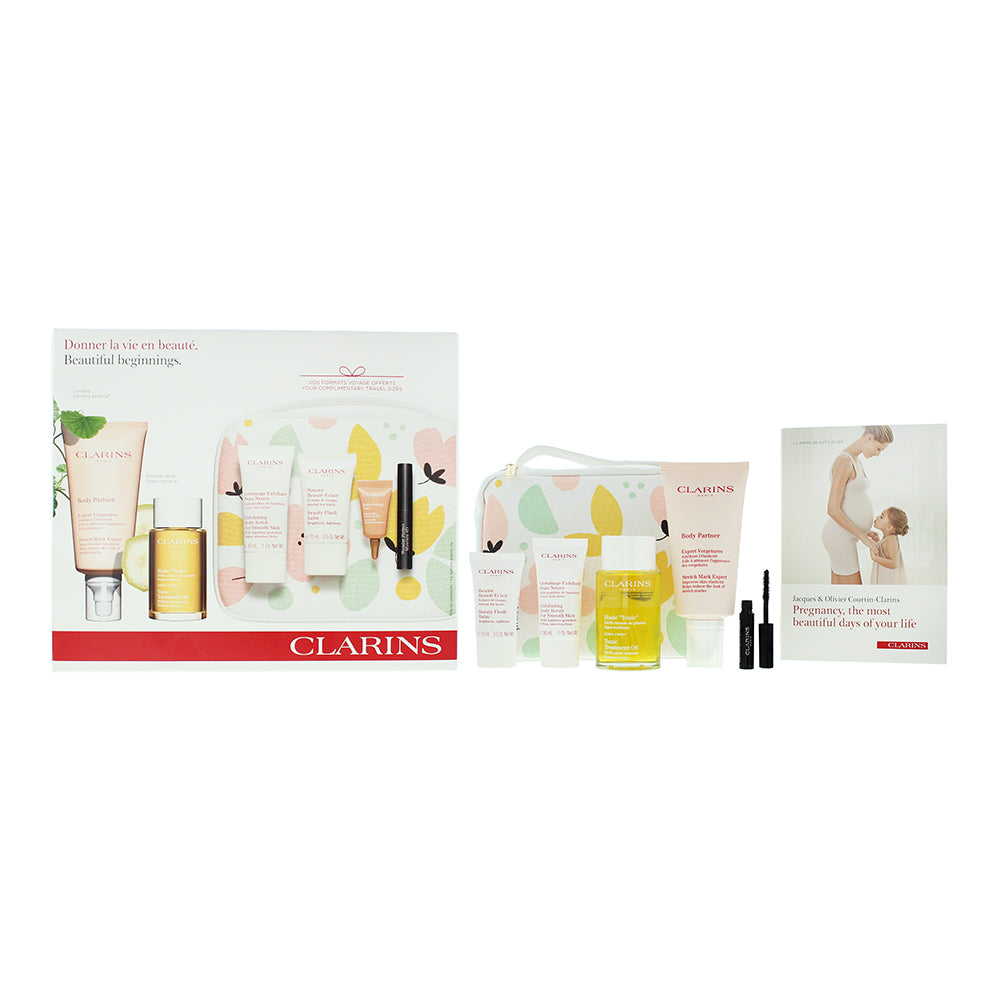 Clarins Beautiful Maternity Bag 6 Piece Gift Set: Stretch Mark Expert