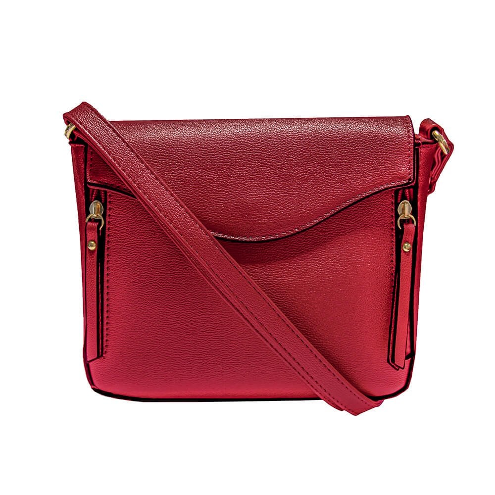 Side Zip Shoulder Bag Black