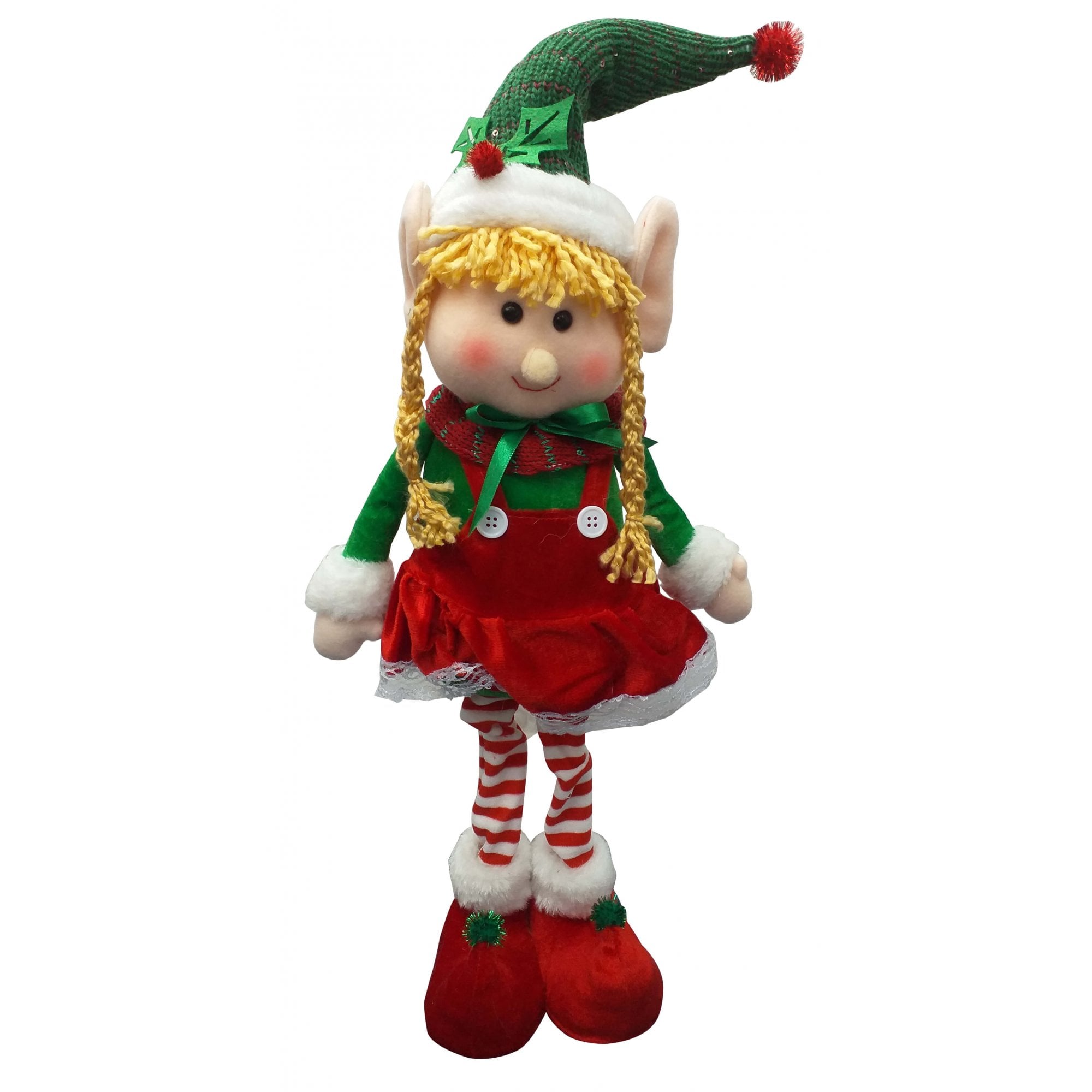 Christmas Sparkle Ethel Elf Standing with Extendable Legs Medium 26" i