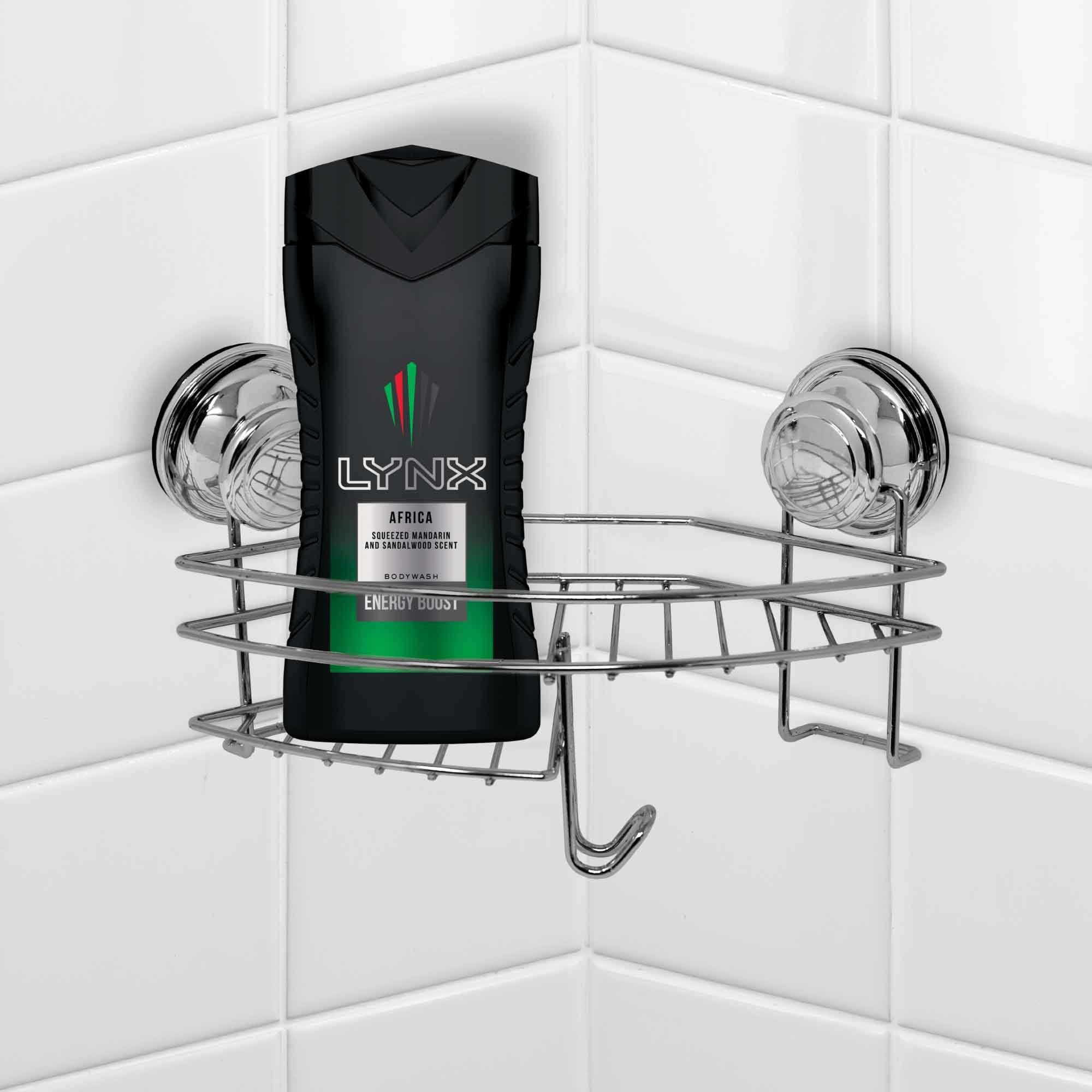 Chrome Bath & Shower Corner Rack