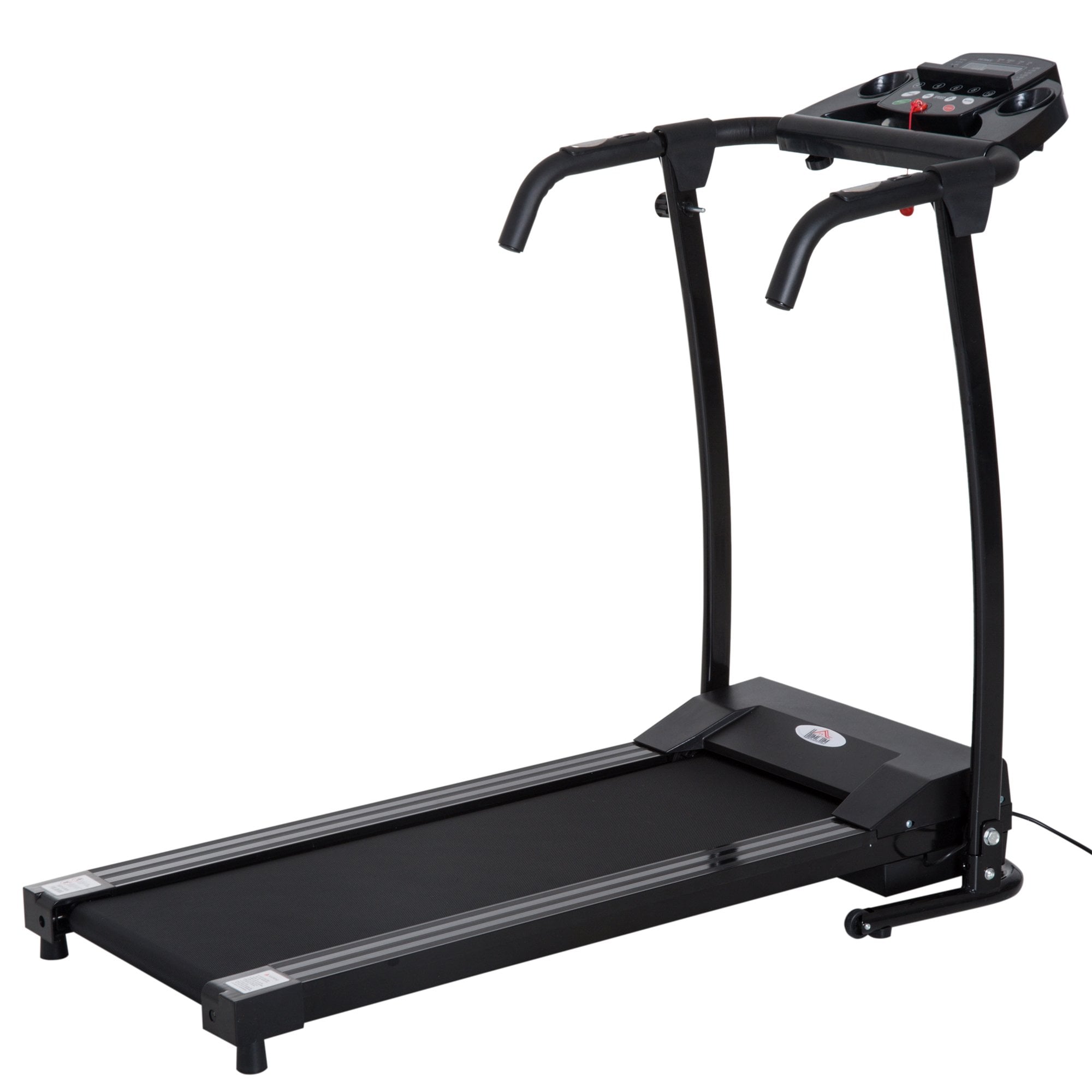 Folding Electric Motorized Treadmill Fitness Machine W/LCD Display-Bla