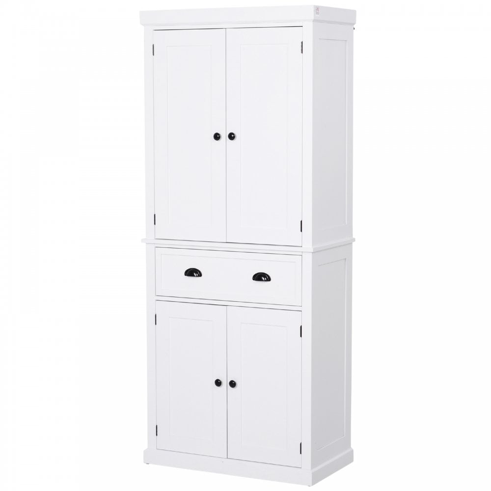 MDF Colonial Freestanding Kitchen Pantry Cabinet White