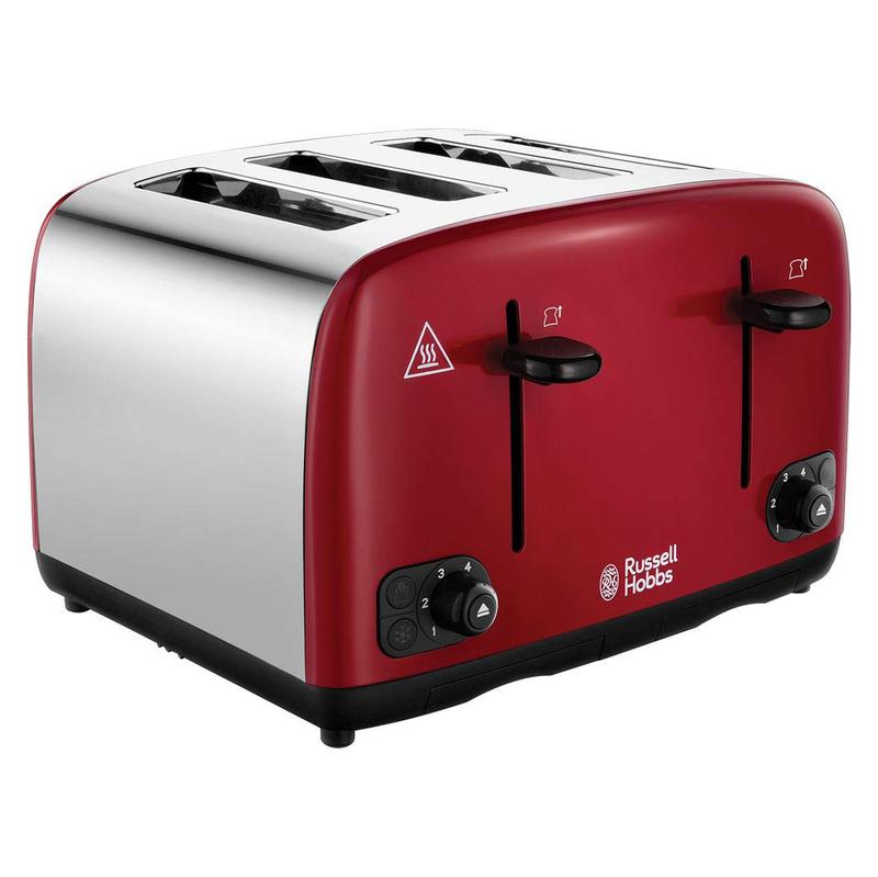 Russell Hobbs Cavendish 4 Slice Toaster - Red
