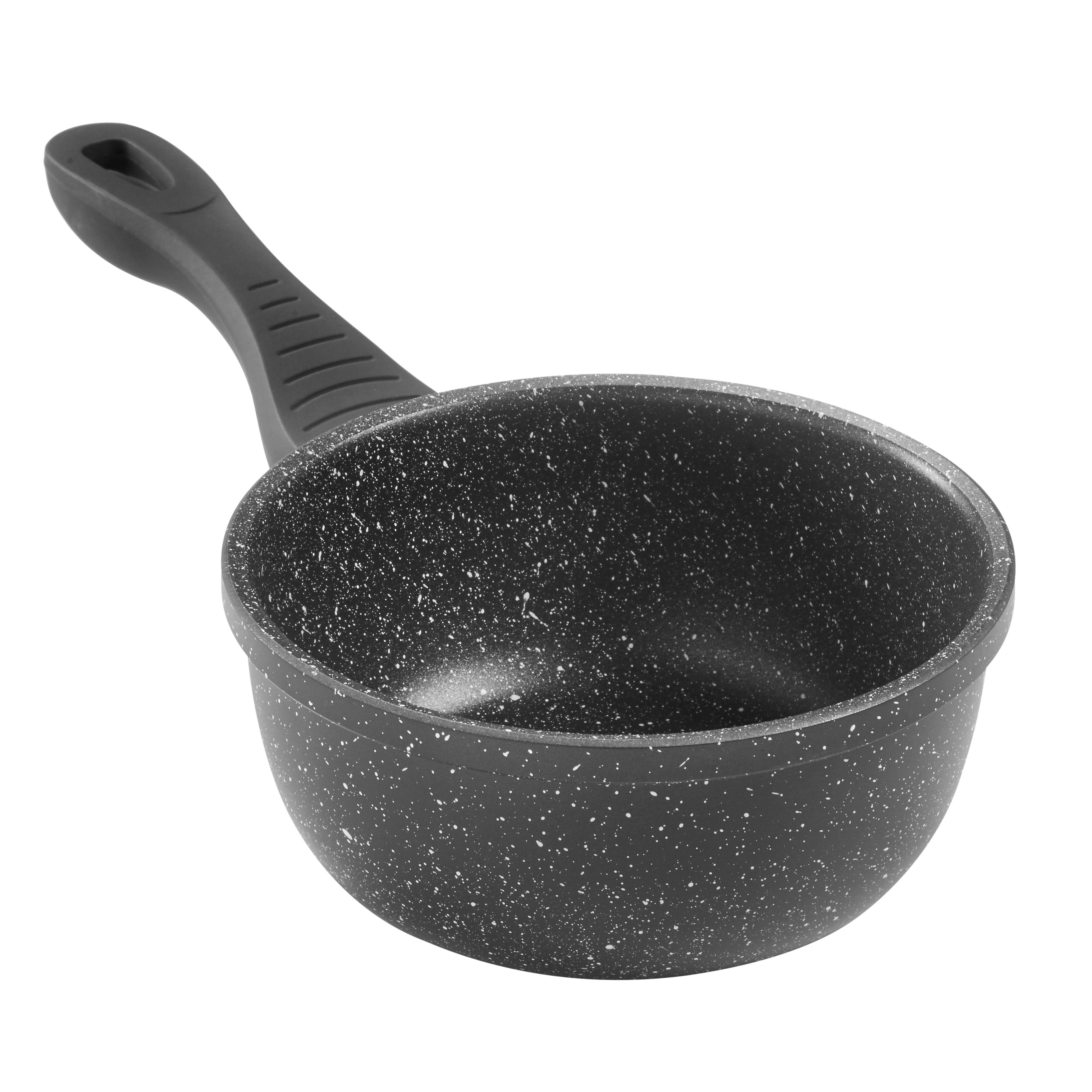 Sovereign Stone Non-Stick Milk Pan (16cm) Marble Effect Stainless Stee