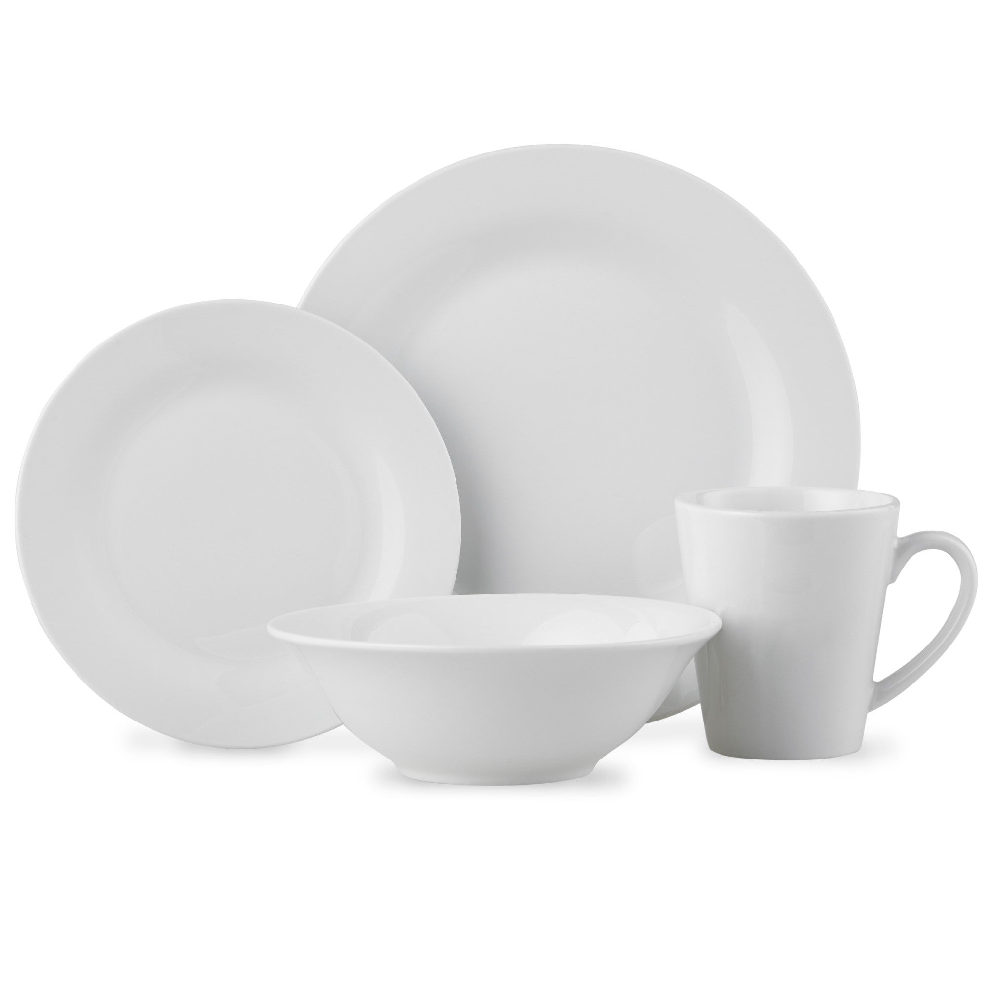 Lewis's 16 Piece Dinner Set - Arctic White
