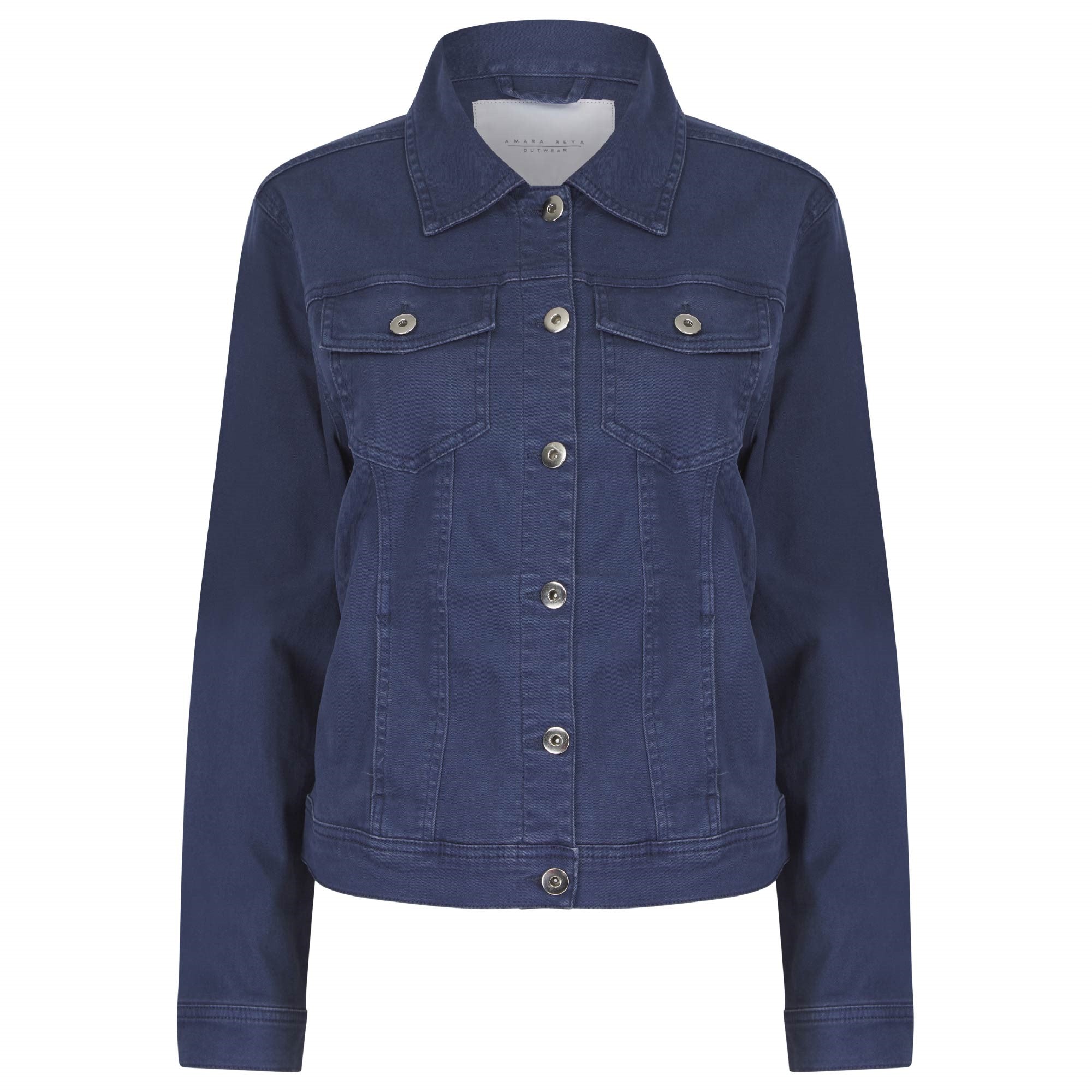 Amara Reya Outwear Twill Jacket - Blue Indigo