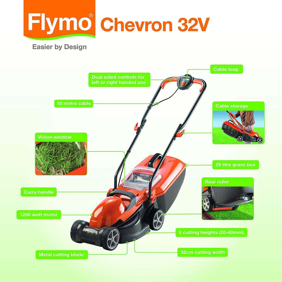 Flymo Chevron 32v Rotary Lawnmower