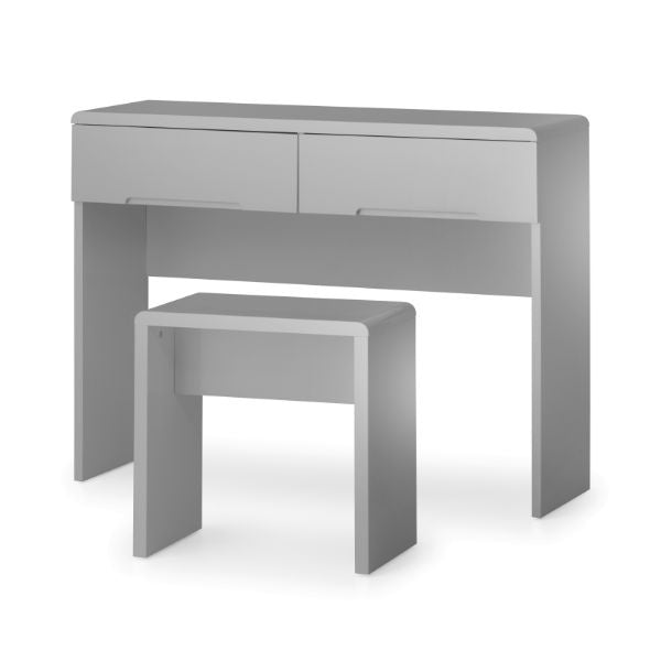 Manhattan Dressing Table With 2 Drawers 1m Grey