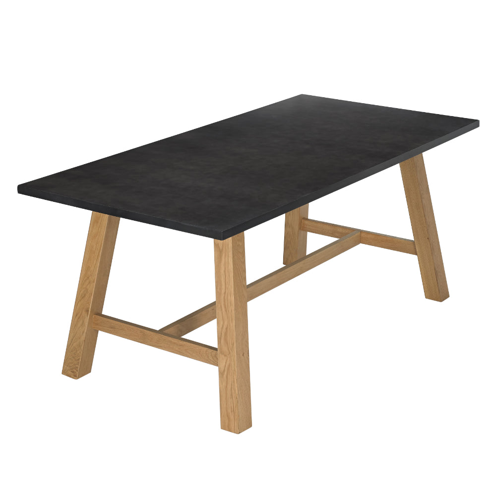 Brooklyn Dining Table 1.8m - Grey/Wood