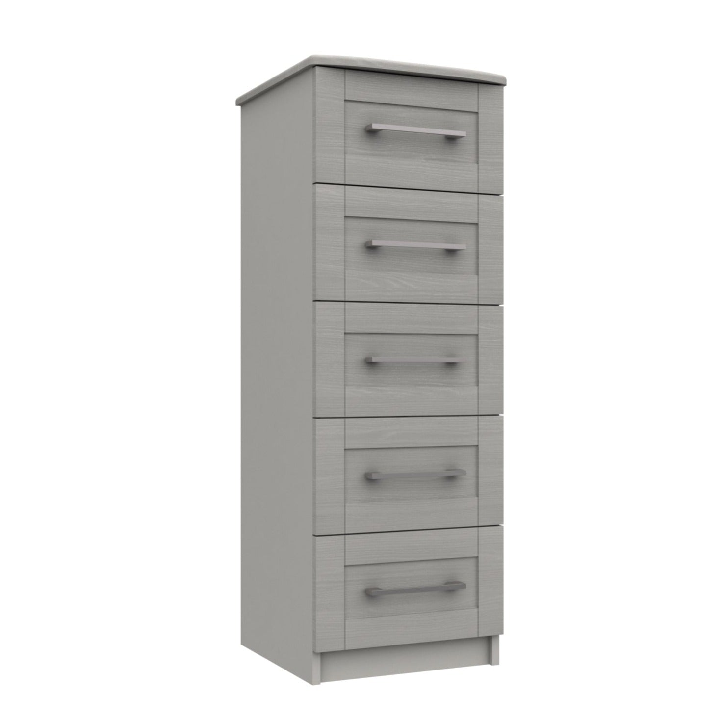 Chester Ready Assembled Chest of Drawers with 5 Drawers Tallboy - Ligh