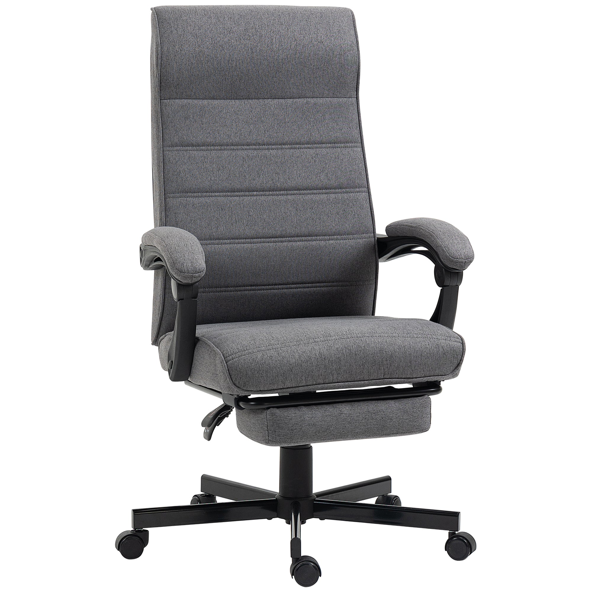 Vinsetto High-Back Home Office Chair with Adjustable Height and Footre