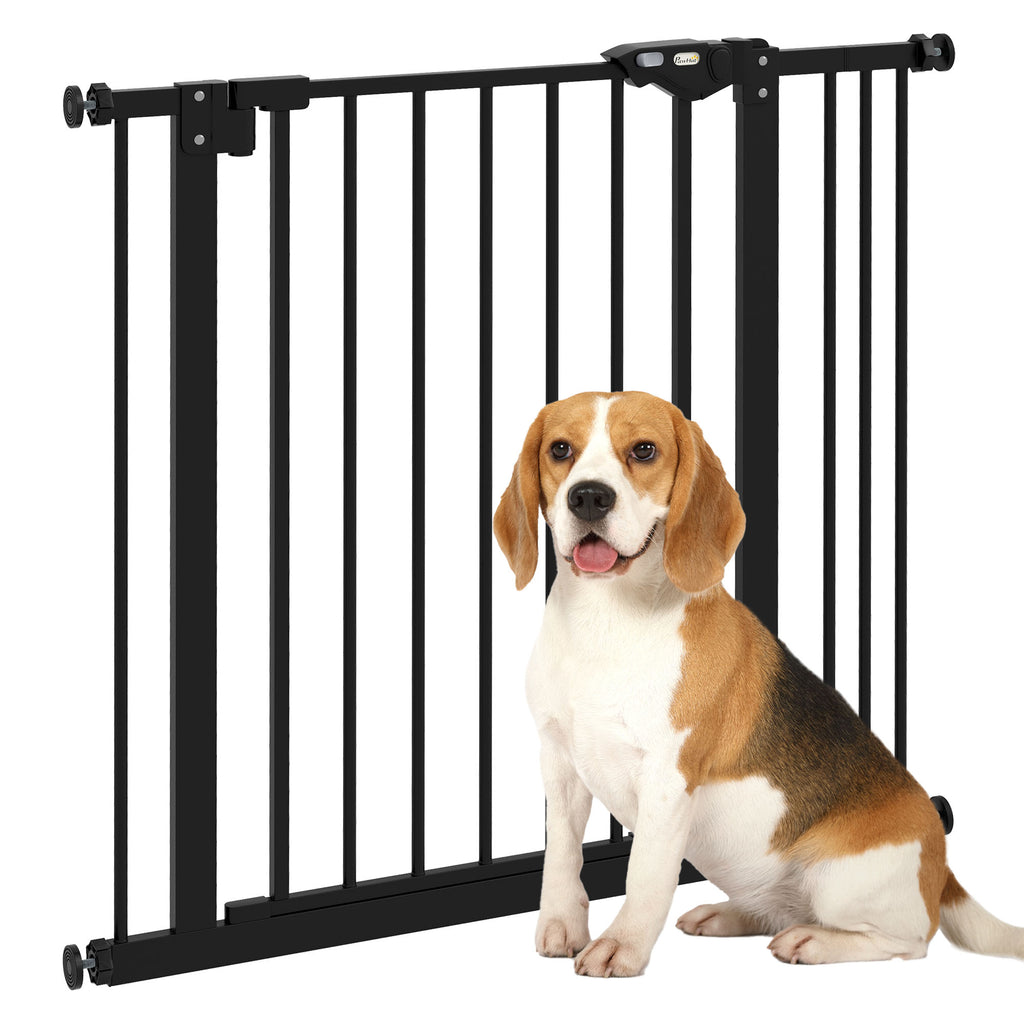 PawHut Adjustable Safety Gate w/ 1 Extensions and Four Adjustable Scre