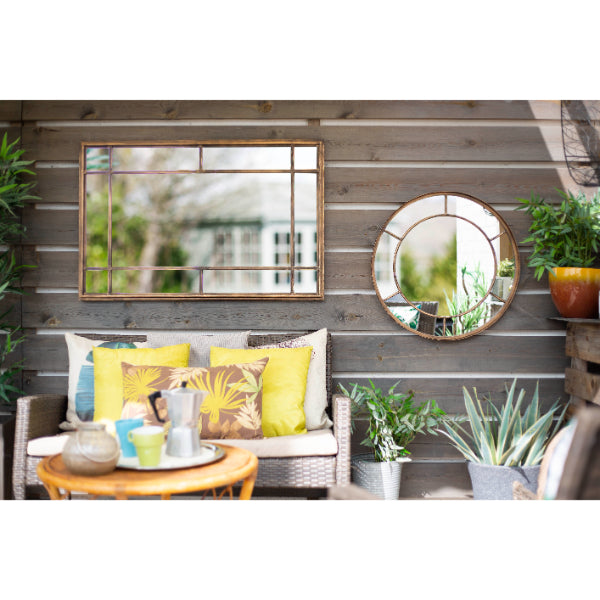 La Hacienda Mirror - Valencia Gold Round Mirror