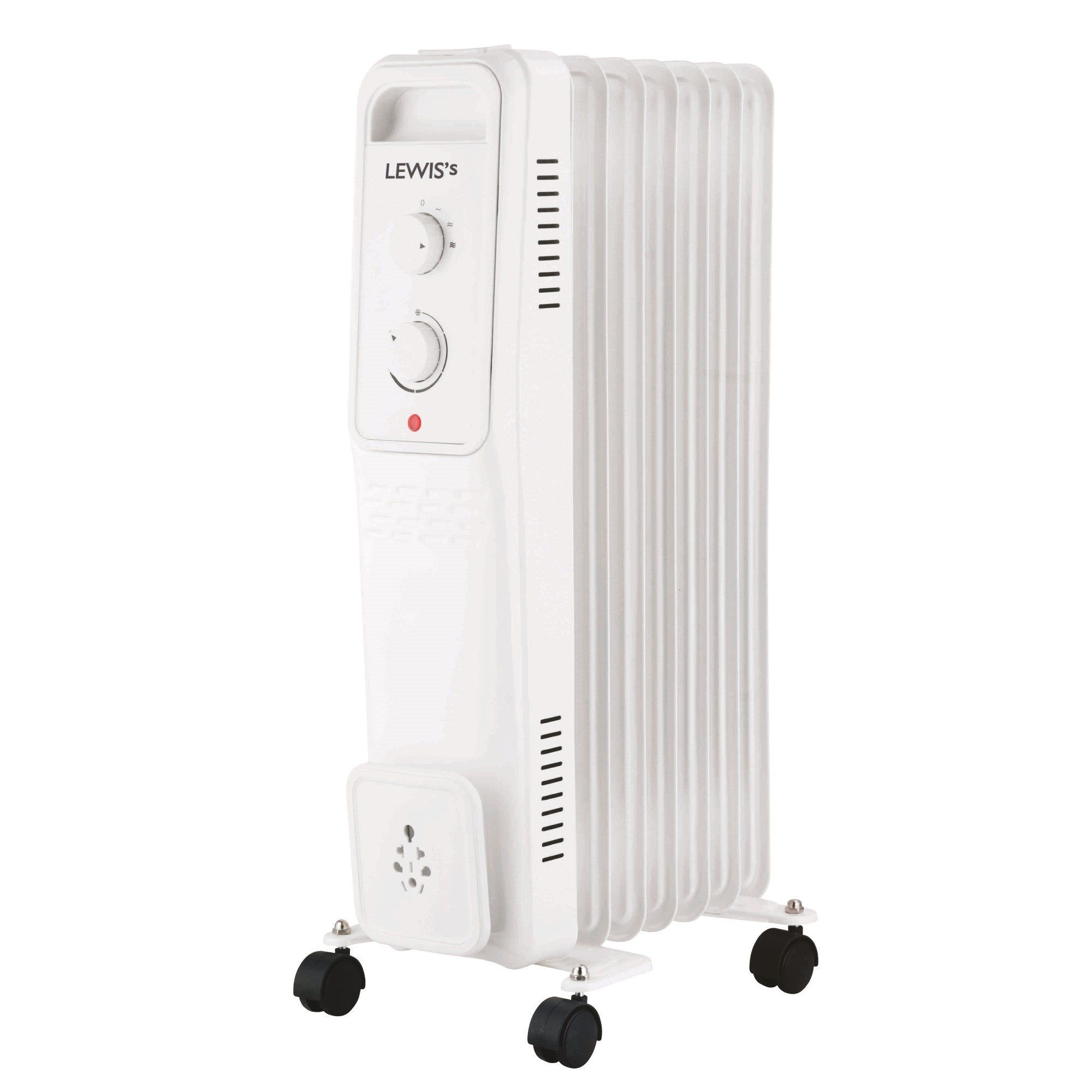 Lewis's Oil Filled Radiator 7 Fin - 1500w White