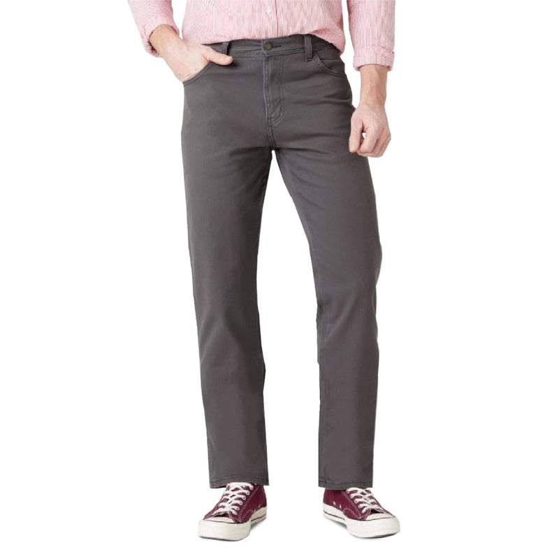 Wrangler Durable Non Denim Classic Fit Jeans in Anthracite Grey