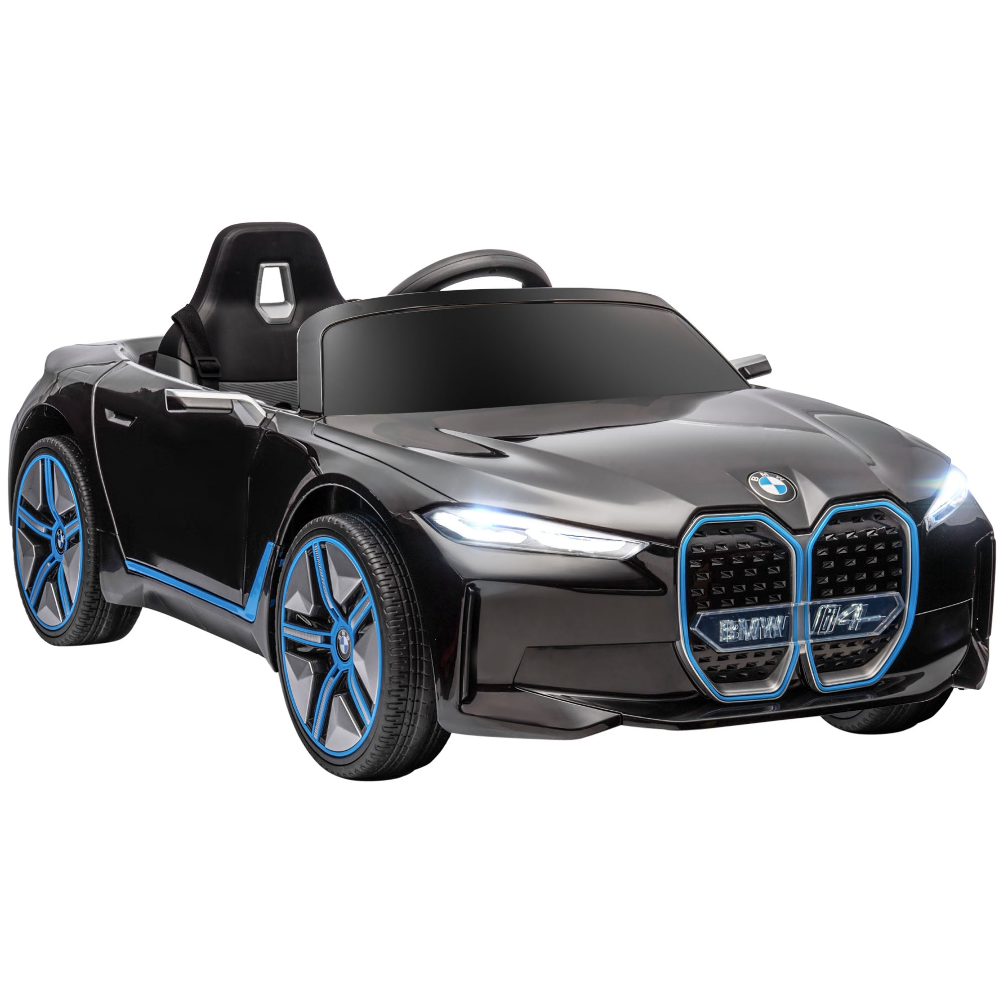 HOMCOM BMW I4 Licensed 12V Kids Electric Ride-On Car W/ Remote Control