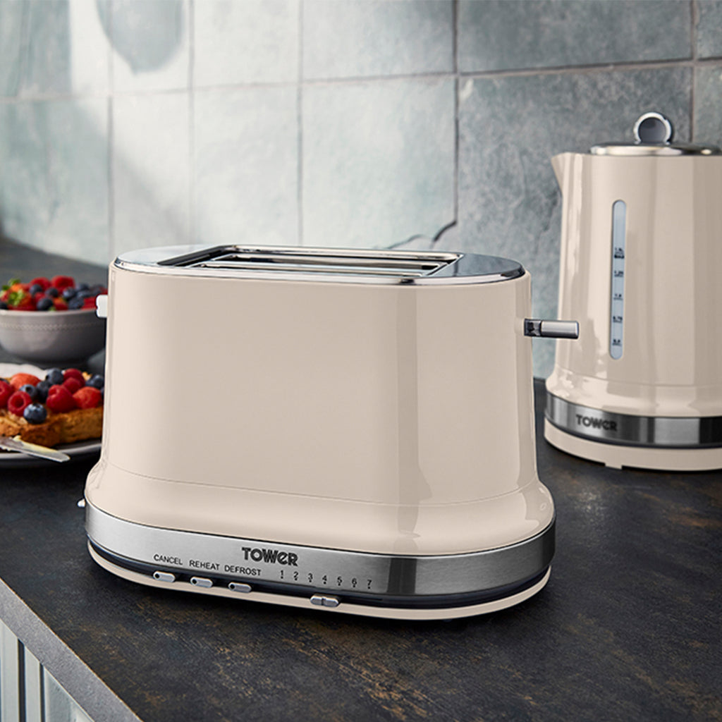 Tower Belle Collection 2 Slice Toaster - Chantilly