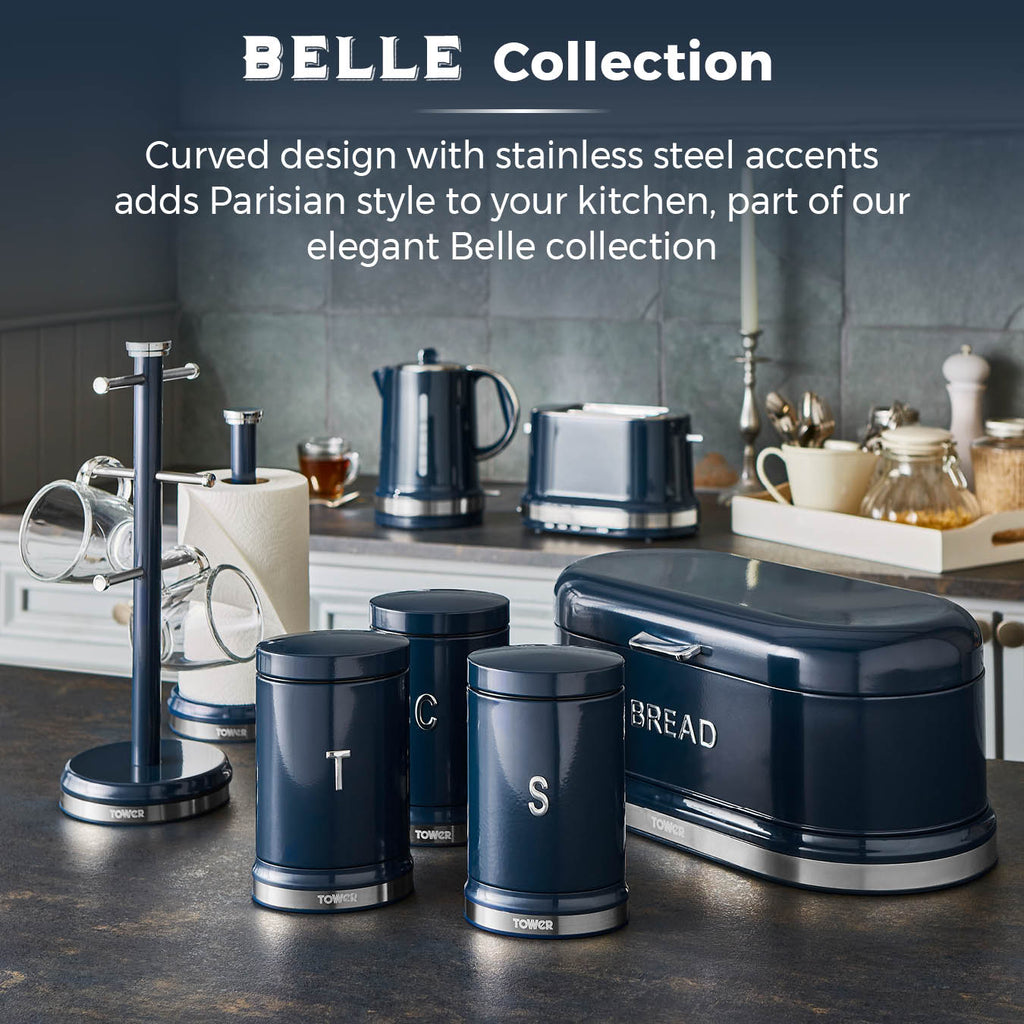 Tower Belle Collection 2 Slice Toaster - Midnight Blue