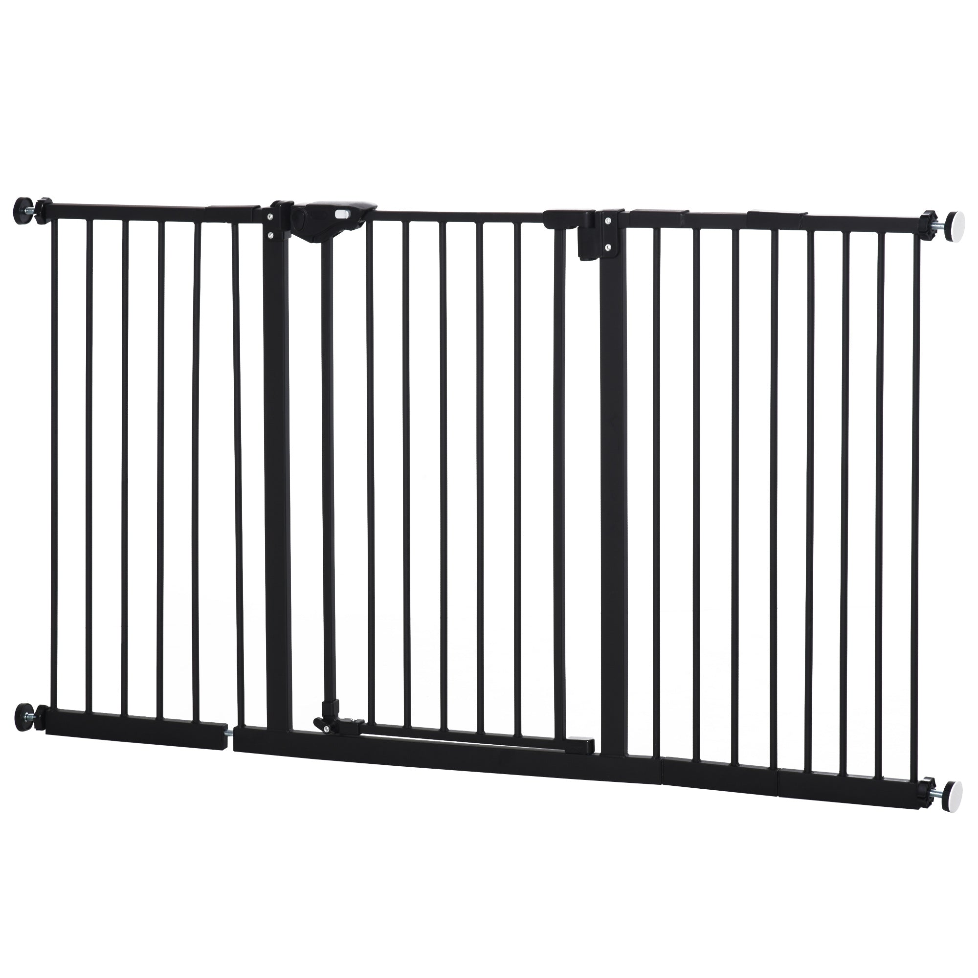 PawHut Adjustable Safety Gate w/ 3 Extensions and Four Adjustable Scre