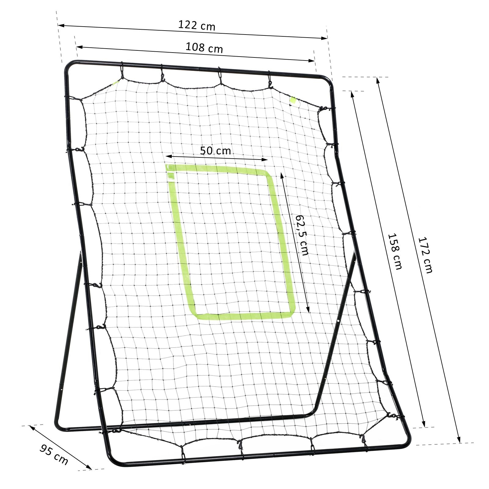 Large Training Baseball Rebounder Net