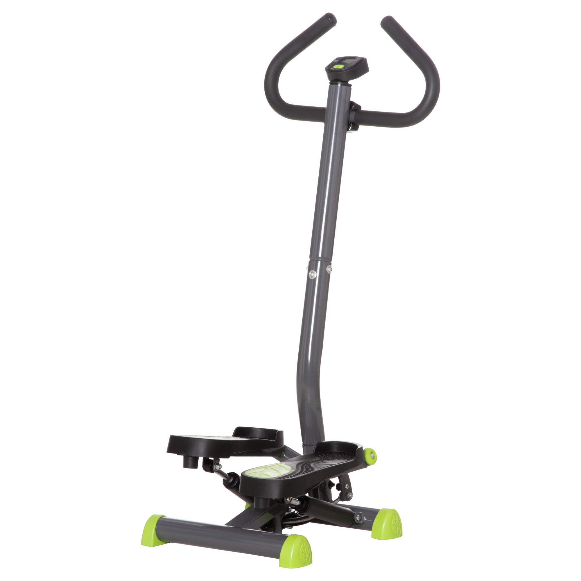 HOMCOM Twister Stepper Height Adjustable Step Machine w/ LCD Screen, G