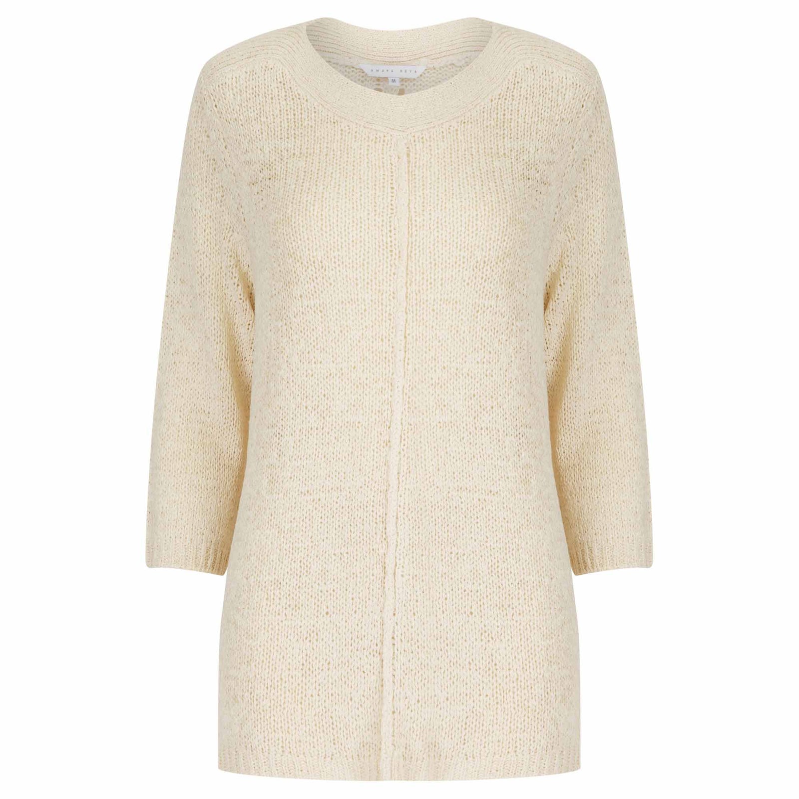 Amara Reya Pagent Tape Yarn Jumper - Beige
