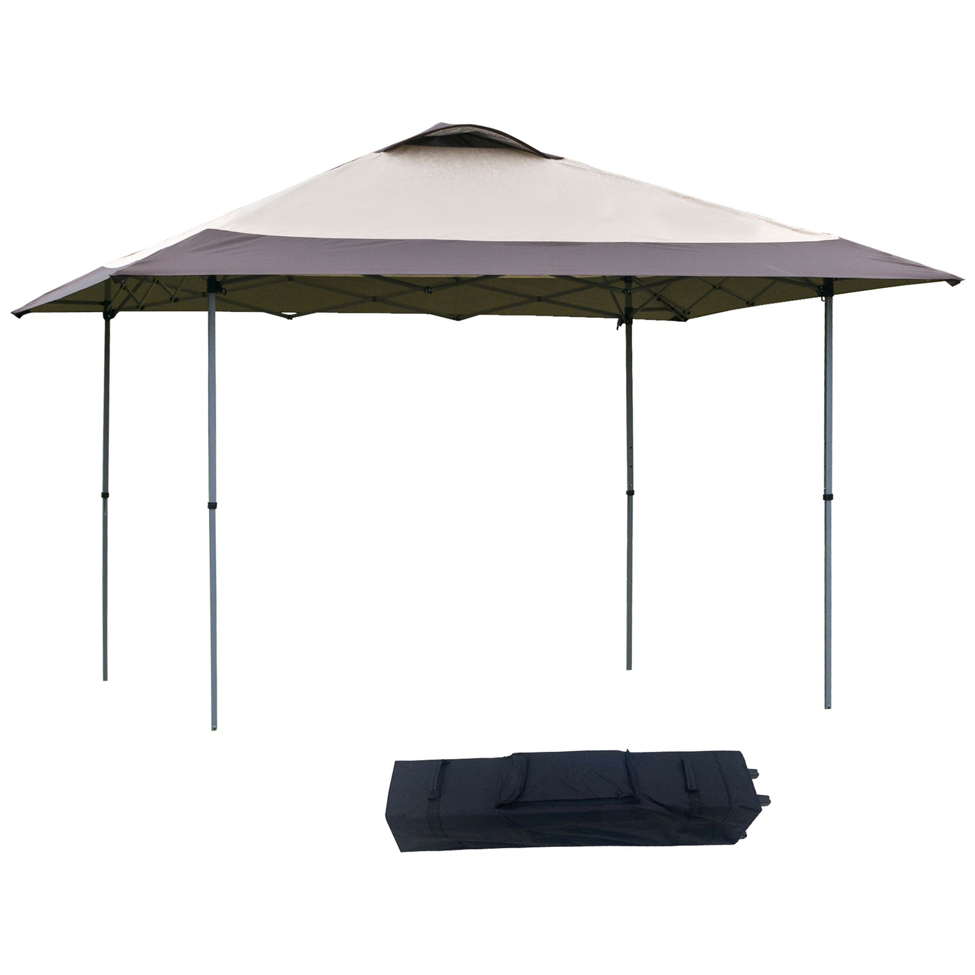 Outsunny 4 x 4m Pop Up Tent Gazebo Outdoor w/ Adjustable Legs and Roll