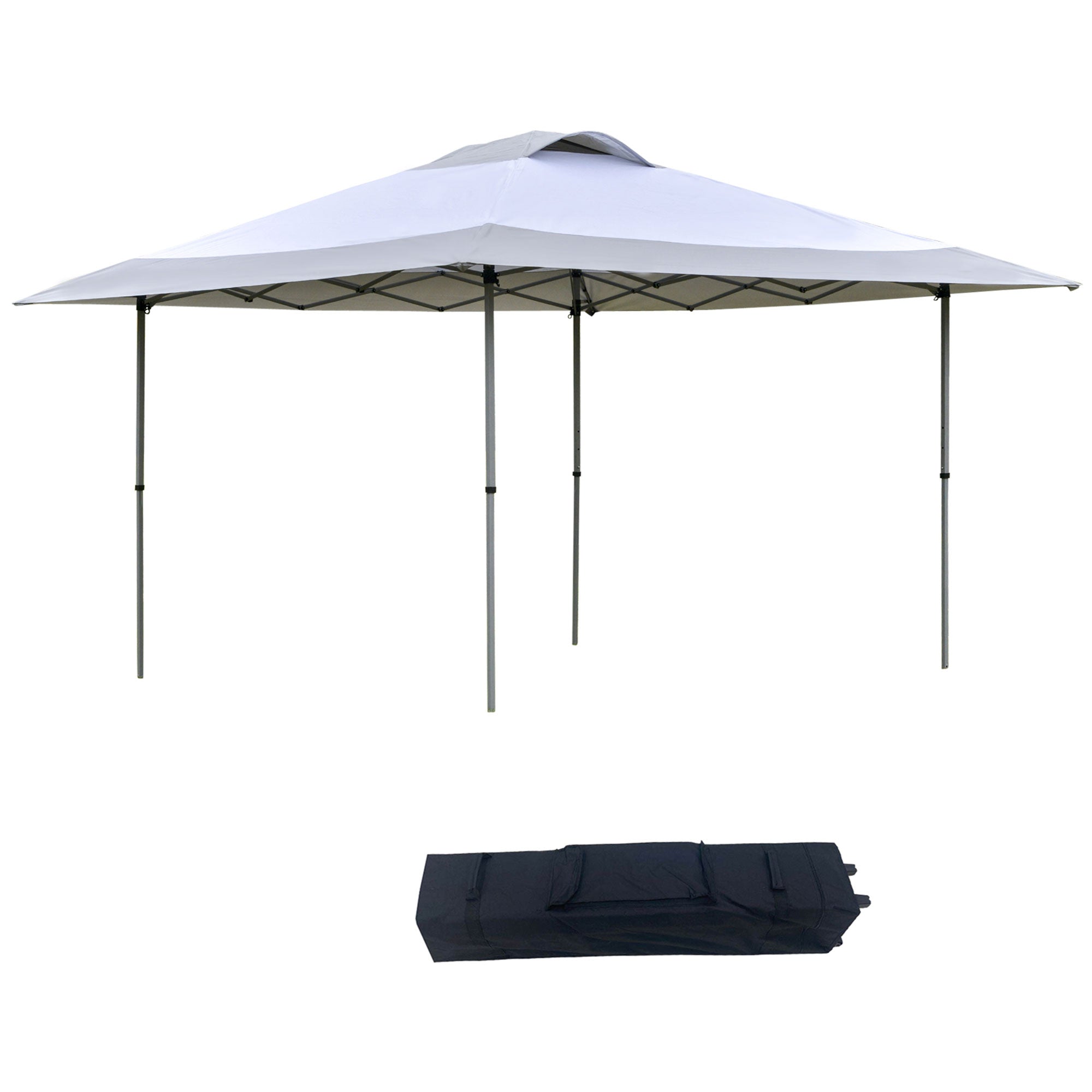 Outsunny 4 x 4m Pop Up Tent Gazebo Outdoor w/ Adjustable Legs and Roll