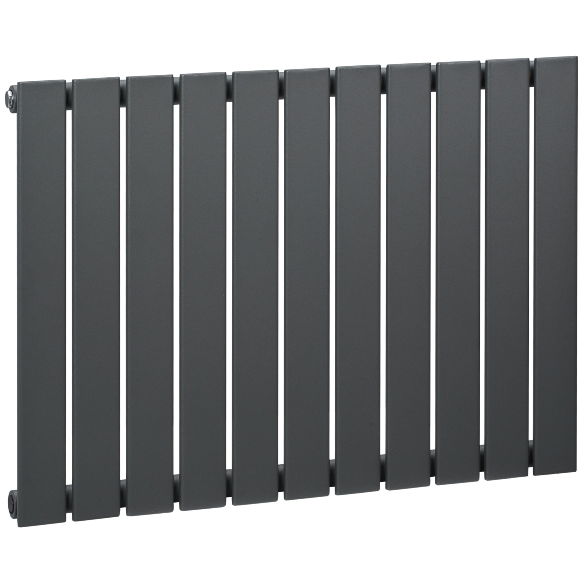 HOMCOM 83 x 60cm Single Panel Vertical Radiator, Space Heater, Grey